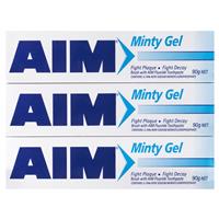 Buy Aim Toothpaste Minty Gel Value 3 Pack Online at Chemist Warehouse®