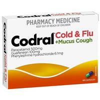 Buy Codral Cold & Flu + Mucus Cough 48 Capsules Online at Chemist ...