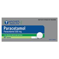 Buy Wagner Health Paracetamol 500mg 20 Tablets Blister Pack Online at ...