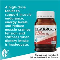 Buy Blackmores Super Magnesium Plus 200 Tablets Online at Chemist ...