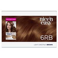 Buy Clairol Nice N Easy 6RB Light Chestnut Brown Permanent Hair Colour ...