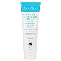 Buy MooGoo Clear Zinc Sunscreen SPF40 120g Online at Chemist Warehouse®