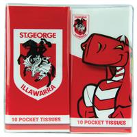 Buy NRL Mascot Pocket Tissues Dragons 4 Pack Online at Chemist Warehouse®