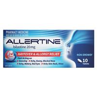 Buy Allertine 20mg 10 Tablets - Bilastine Online at Chemist Warehouse®