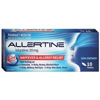 Buy Allertine 20mg 10 Tablets - Bilastine Online at Chemist Warehouse®
