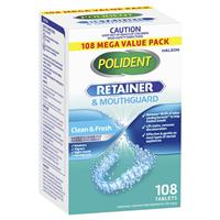 Buy Polident Retainer and Mouthguard Cleanser 108 Tablets Exclusive ...