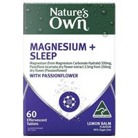 Buy Nature's Own Magnesium + Sleep Effervescent 60 Tablets Online at ...