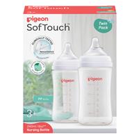 Buy Pigeon SofTouch Bottle PP 240ml Twin Pack Online at Chemist Warehouse®