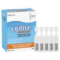 Buy Optive Advanced Lubricant Eye Drops 30 x 0.4mL Online at Chemist ...