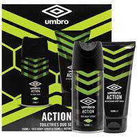 Buy Umbro Action 150ml Spray + 150ml Body Wash 2 Piece Set Online at ...