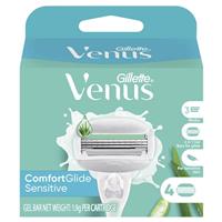 Buy Gillette Venus Comfort Glide Sensitive Womens Razor Blade Refills 4 ...