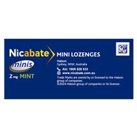 Buy Nicabate Minis 2mg 120 Lozenges Exclusive Size Online at Chemist ...