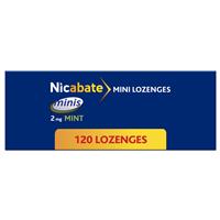 Buy Nicabate Minis 2mg 120 Lozenges Exclusive Size Online at Chemist ...