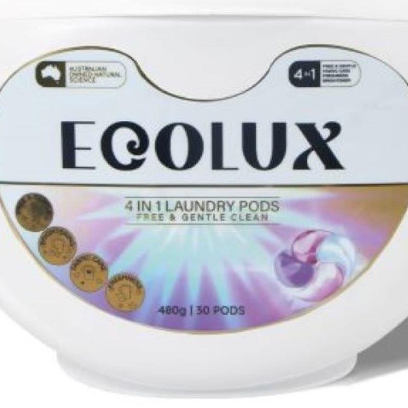 Buy Ecolux 4 in 1 Laundry Pods Free & Gentle Clean 480g Online at Chemist Warehouse®
