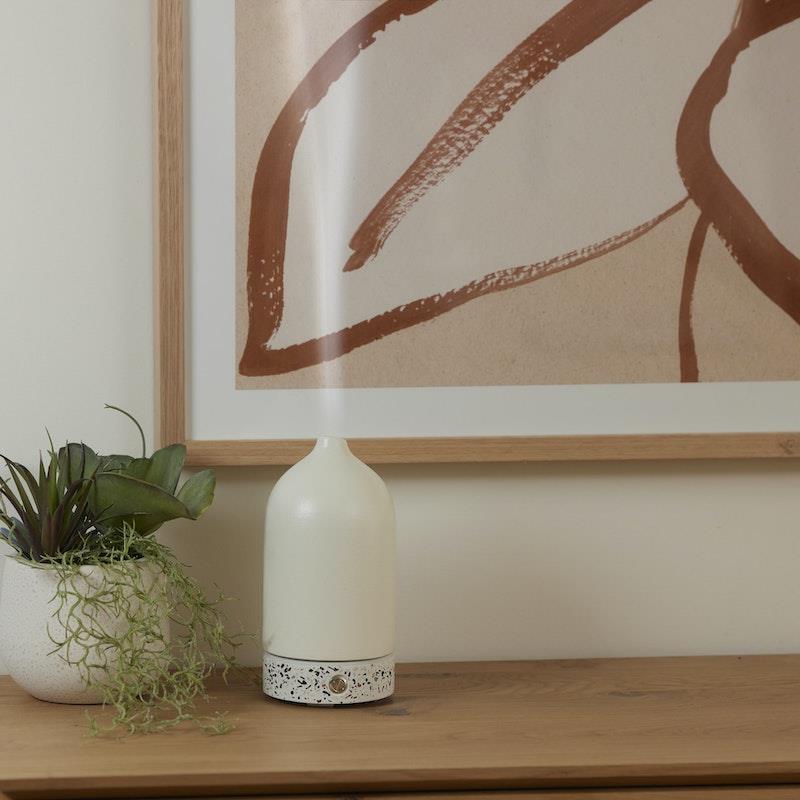 Buy Ellia Pure Aroma Diffuser Ceramic & Terrazzo White Online at ...