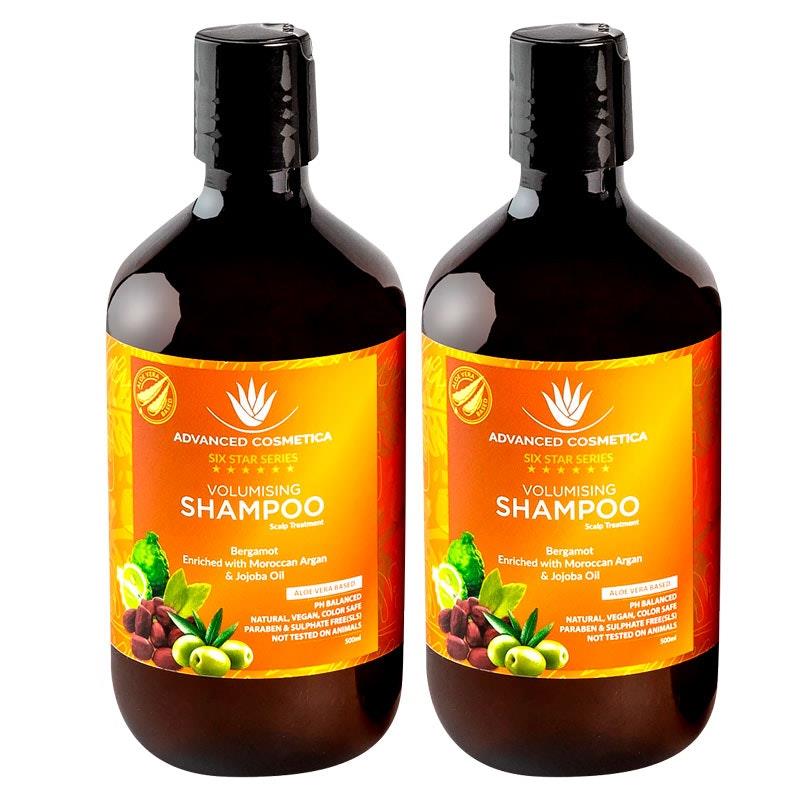 Buy Advanced Cosmetica Six Star Series Volumising Shampoo (500ml) X2 ...