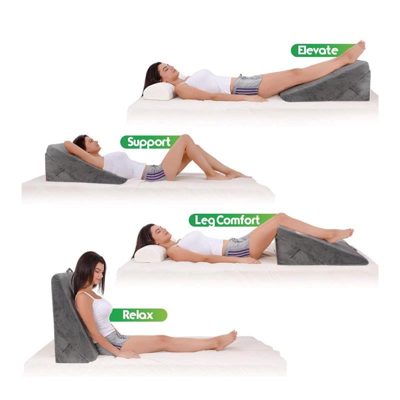 Buy Clevinger Memory Foam Adjustable Bed Wedge Sleep Cushion Pillow 1pc Online at Chemist Warehouse®
