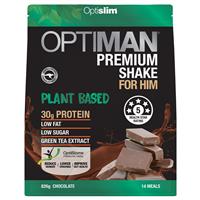 Buy Optislim Optiman Plant Based Shake Chocolate 826g Online at Chemist ...