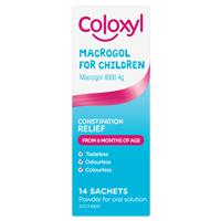 Buy Coloxyl Macrogol For Children 14 Sachets Online at Chemist Warehouse®