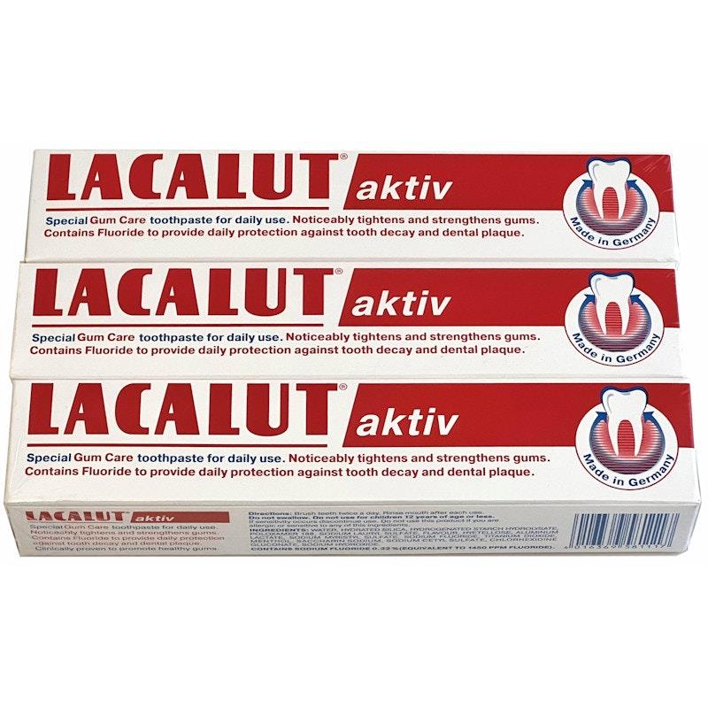 Buy Lacalut Activ, German Gum Repair, Anti-Gingivitis Toothpaste - 3 ...