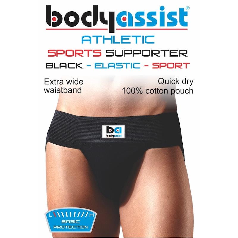 Buy BodyAssist Adult Sports Supporter - SML - BLACK 1pc Online at Chemist Warehouse®