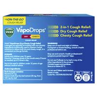 Buy Vicks VapoDrops Dry + Chesty Cough Relief 24 Lozenges Online at ...