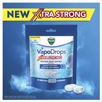 Buy Vicks VapoDrops Xtra Strong Menthol Blast 30 Lozenges Online at ...