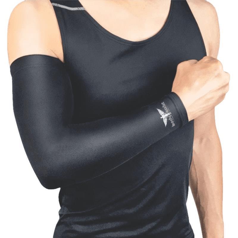 Buy BodyAssist Compression Arm Sleeve Black LARGE (2 PACK) Bundle ...