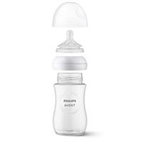 Buy Avent Natural Response Glass Feeding Bottle 240ml 1 Pack Online at ...