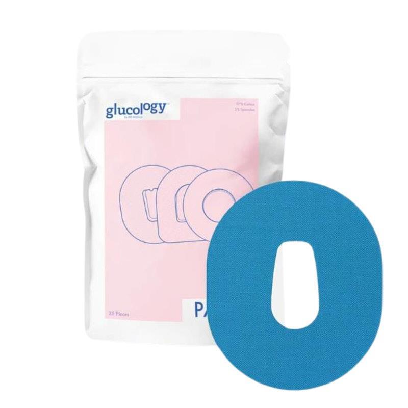 Buy Glucology 25 Pack CGM Patches for Dexcom G6 Blue online at Chemist ...