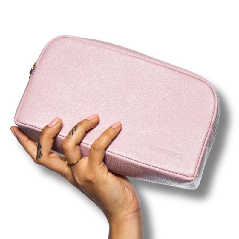 Buy Happy Skin Co Leather Cosmetic Beauty Bag Pink Online at Chemist ...