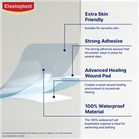 Buy Elastoplast Waterproof Fast Healing Dressings 8 Pack Online at ...