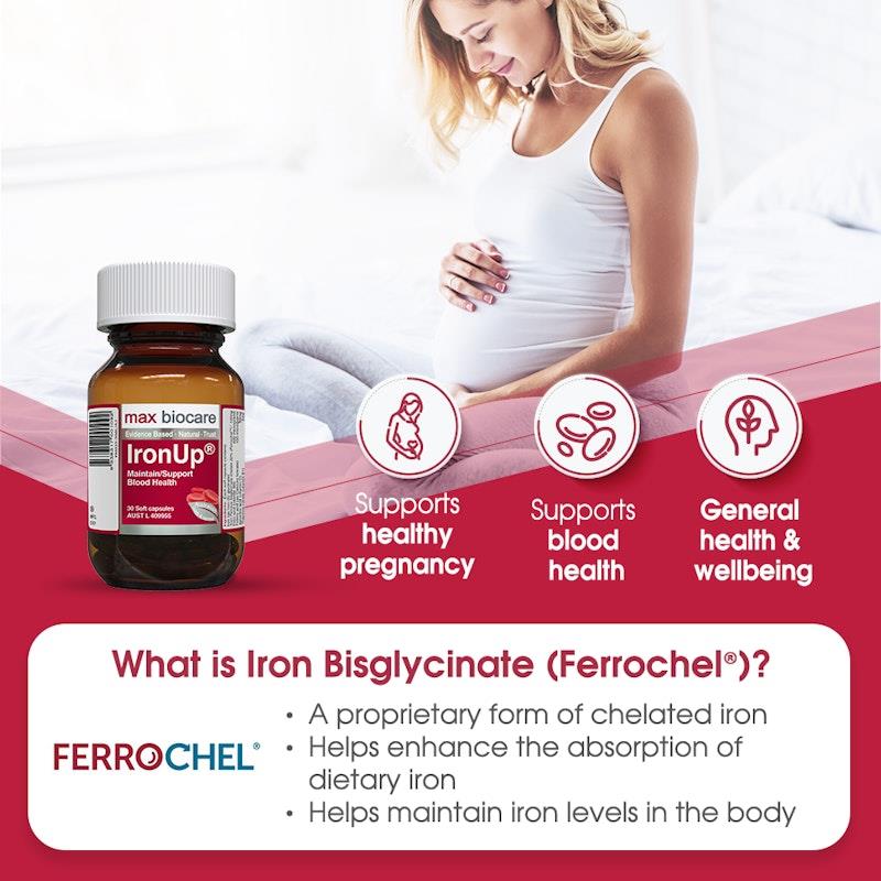 Buy Max Biocare IronUp® 30Capsules Online at Chemist Warehouse®