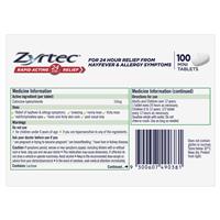 Buy Zyrtec Antihistamine Allergy & Hayfever Mini Tablets 100 Pack ...