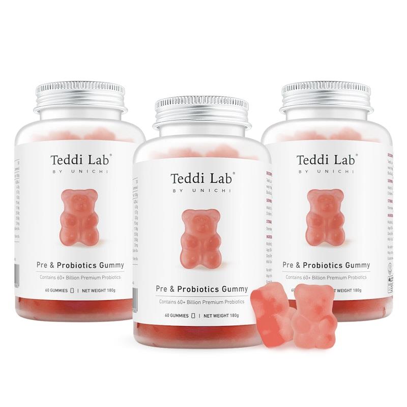 Buy Unichi Pre & Probiotics Gummy 60 gummies x3 Pack online at Chemist ...