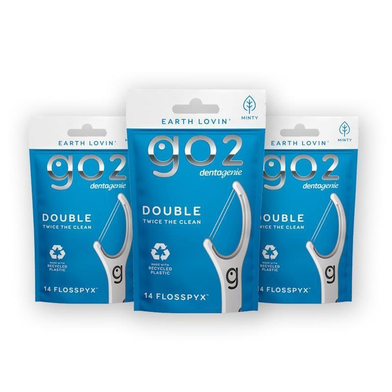 Buy GO2 Dentagenie Double Flosspyx Travel 14 x 3 Multipack online at ...