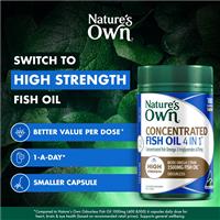 Buy Nature's Own Concentrated Fish Oil 4 in 1 180 Capsules Online at ...