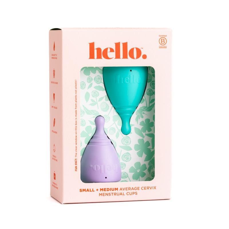 Buy Hello Period Average Cervix Cups S Lilac + M Blue SML-MED online at ...