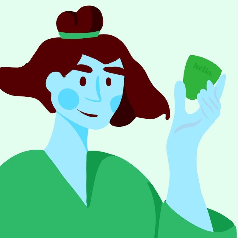 Buy Hello Period Low Cervix Cup Green MED Online at Chemist Warehouse®