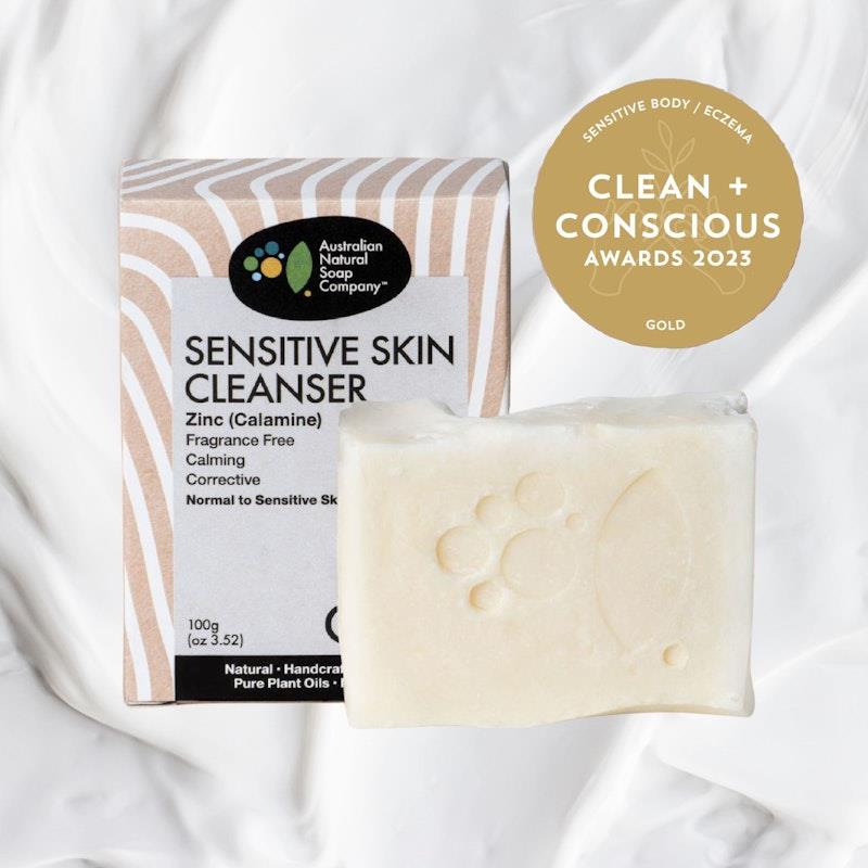 Buy Australian Natural Soap Company Sensitive Skin Cleanser 100g 3Pack ...