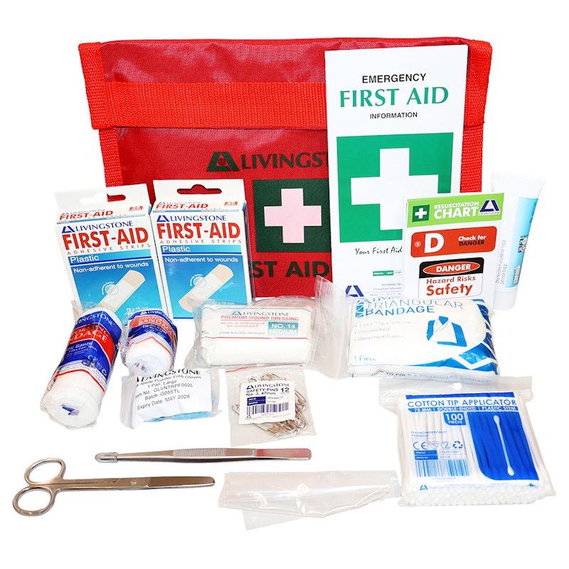 Buy Livingstone First Aid Kit Class C In Red Nylon Pouch Bundle online ...