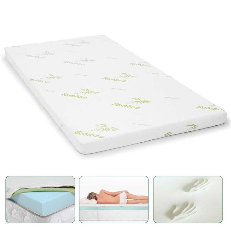Buy Clevinger 4cm Memory Foam Mattress Protector with Bamboo Cover ...