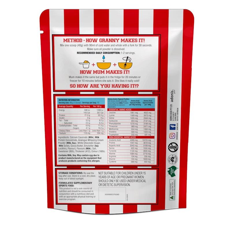 Buy Adonis Gear Protein Cookie Dough (Casein Protein) - Mango Vanilla ...