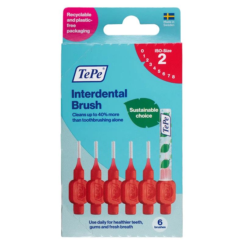 Buy TePe Interdental Brushes - Original Red-Size 2 Online at Chemist ...