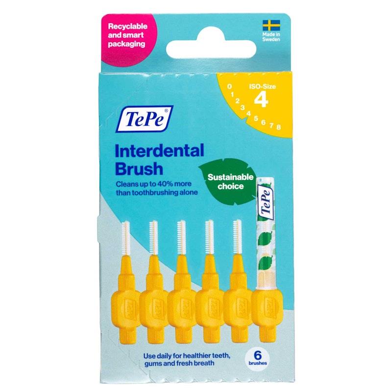 Buy TePe Interdental Brushes - Original Yellow-Size 4 online at Chemist ...