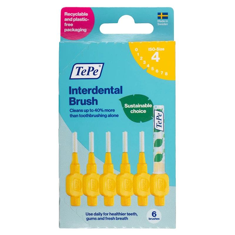 Buy TePe Interdental Brushes - Original Yellow-Size 4 Online at Chemist ...