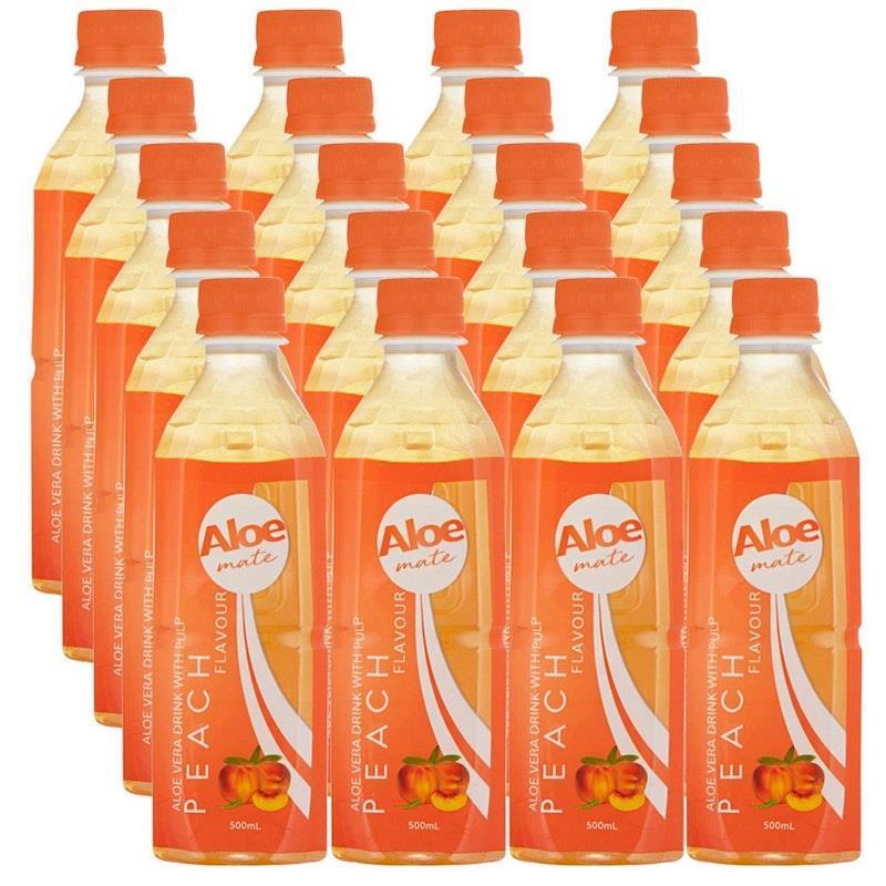Buy Aloe Mate Aloe Vera 500mL Peach 20Pack online at Chemist Warehouse