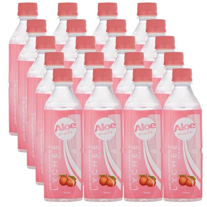 Buy Aloe Mate Aloe Vera 500mL Lychee 20Pack online at Chemist Warehouse