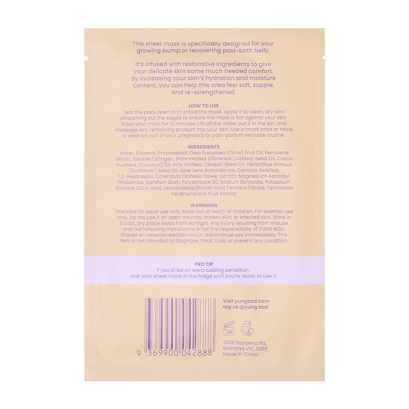 Buy YUNG BOD Bump & Beyond Belly Mask 3Pack Online at Chemist Warehouse®