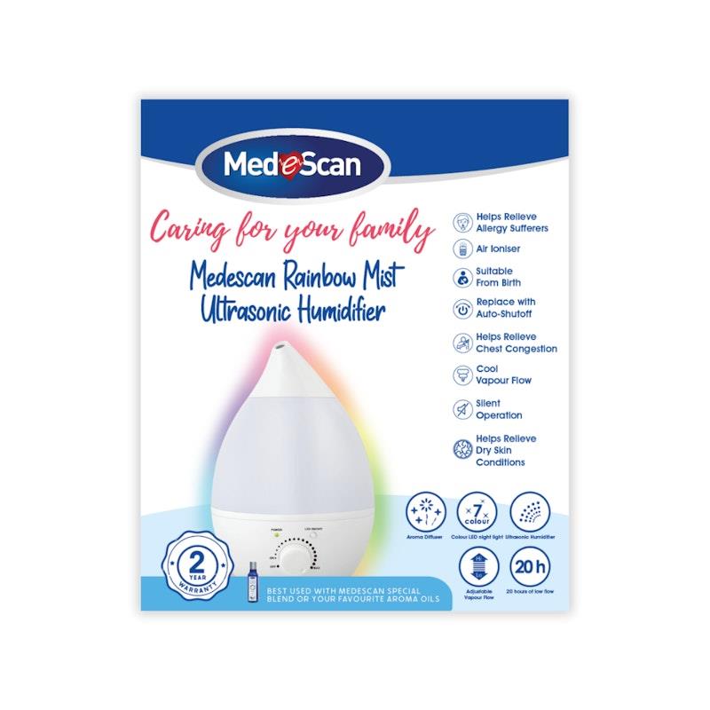 Buy MedeScan Rainbow Mist Humidifier + Special Blend Bundle Online at ...